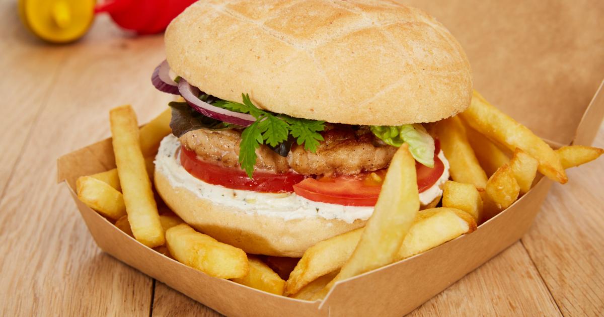 Chicken rustik burger au Fromage Fouetté Madame Loïk Nature | Laïta Professionnel